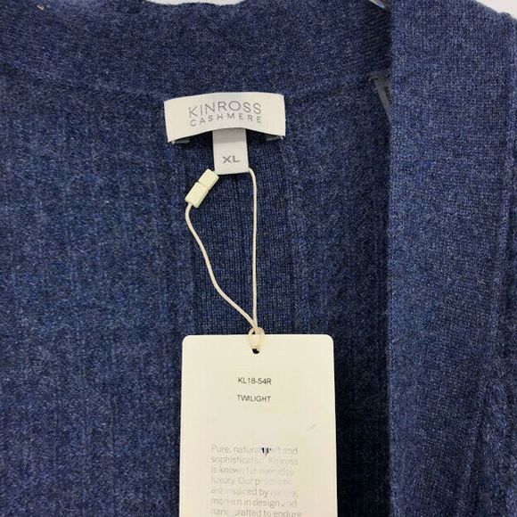 Kinross | Sweaters | Kinross Cardigan Sweater Micro Cable Knit Cashmere ...